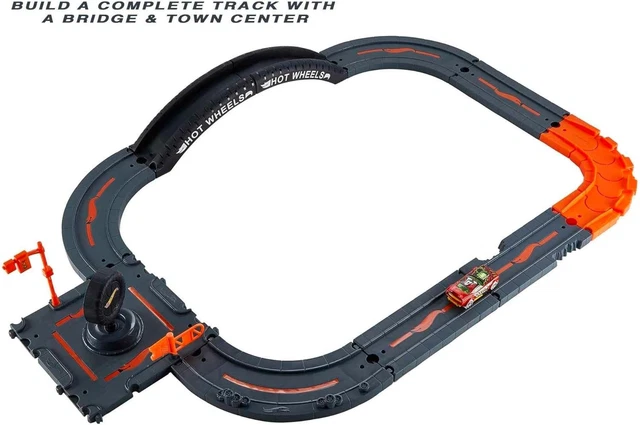 HOT WHEELS CITY Track Pack, 10 Piece Set Includes Track Base & Various ...