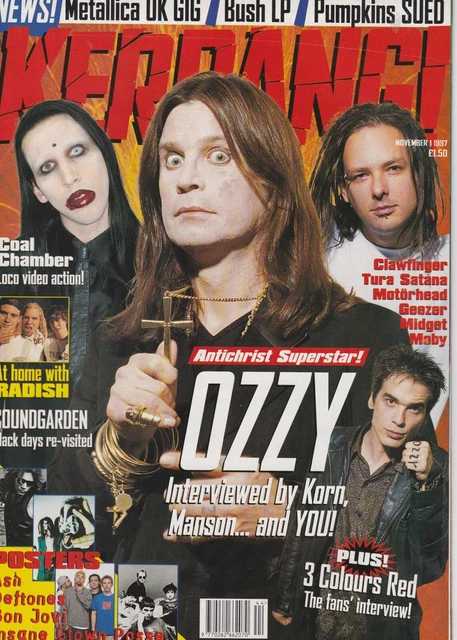 KERRANG! #672 NOV 1997 -Ozzy-Geezer-Radish-Midget-'A'-Clawfinger ...