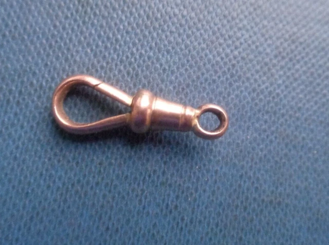 VICTORIAN 9CT ROSE Gold DOG CLIP Fastener for Watch Chain c.1890/1900 £ ...