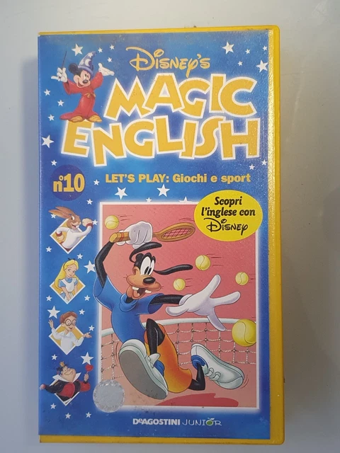VHS USED WALT Disney Magic English N.10 Let's Play Giochi E Sport EUR 3 ...