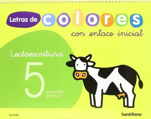 LETRAS DE COLORES, lectoescritura, Educación Infantil. Cuaderno 5 EUR ...