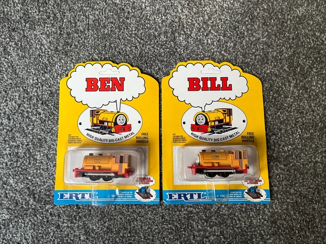 ERTL THOMAS TANK Engine & Friends Train BILL & BEN - SEALED 1990 Free P ...