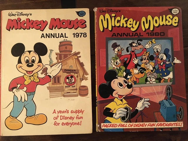 WALT DISNEY’S MICKEY Mouse Annuals x 2 (1978/1980) £10.00 - PicClick UK
