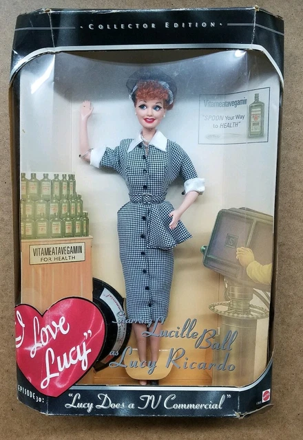 Barbie I Love Lucy Doll Lucy Does A Tv Commercial 1997 Vitameatavegamin Vtg £36 11 Picclick Uk