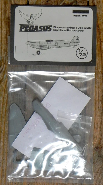 SUPERMARINE TYPE 300 "Spitfire" Prototype 1/72 Pegasus Models (Rare ...