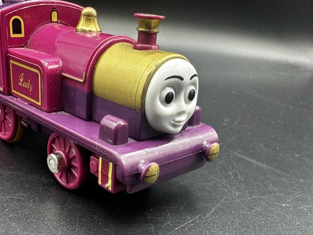 TOMY THOMAS & Friends Trackmaster Battery Motorised Pink / Purple Lady ...