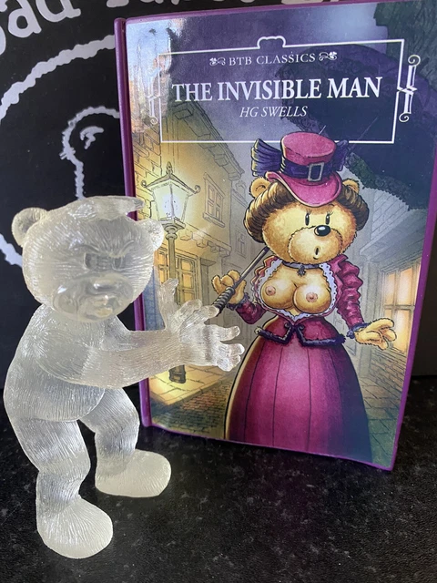 RARE BAD TASTE Bear INVISIBLE MAN Comedy Parody Book Club BOXED £30.00 ...