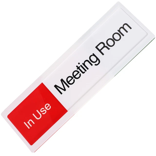 MEETING DOOR SIGN Do Not Disturb Sliding Indicator for Office $26.39 ...