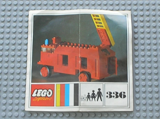 LEGO NOTICE BULDING Instructions Booklet LEGO System Set 332 Tow Truck ...