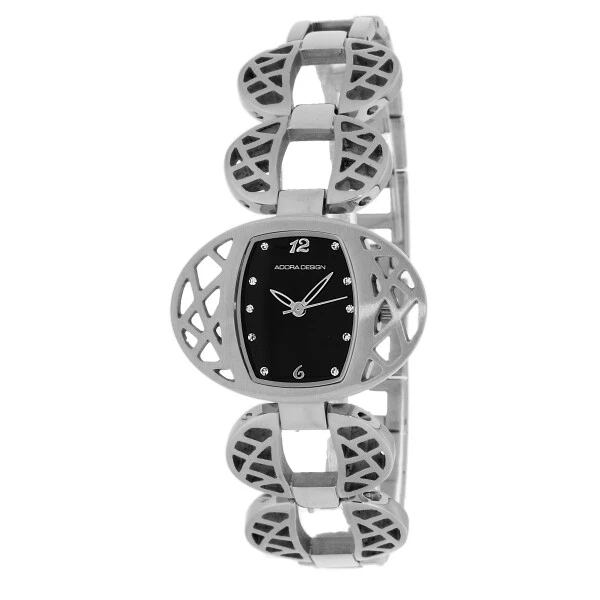 ADORA DESIGN AD8565 Ladies Wrist Watch Made of Stainless Steel Silver ...