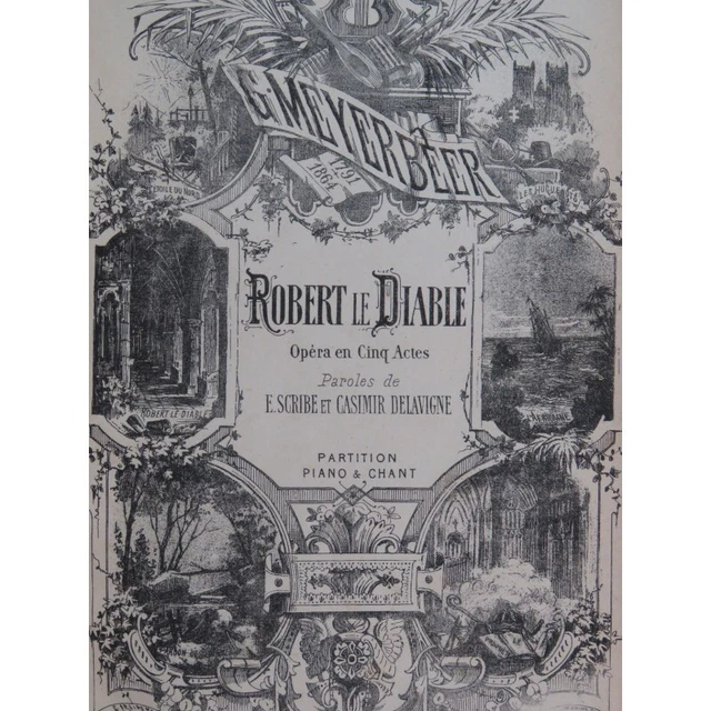 MEYERBEER GIACOMO ROBERT The Devil Opera Singer Piano $97.06 - PicClick CA