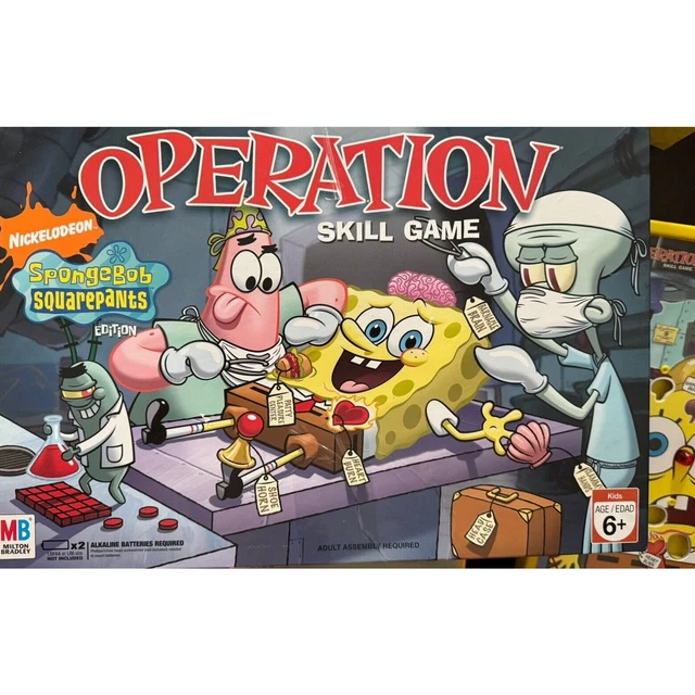 SPONGEBOB SQUAREPANTS OPERATION Board Game 2007 Nickelodeon Tested ...