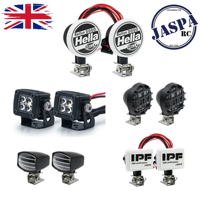 AXSPEED LED Headlight Spotlight Kit For 1/10 RC Car Crawler TRX4 - With ...