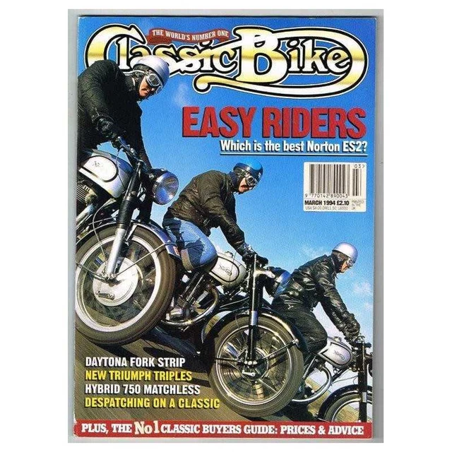 CLASSIC BIKE MAGAZINE March 1994 mbox1961 Easy Riders £4.95 - PicClick UK