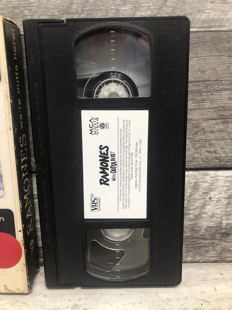 VINTAGE VHS RAMONES Aug 6 1996 We're Outta Here Film Crew Palace L.a ...