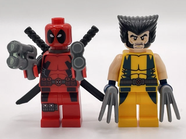 LEGO MARVEL SUPER Heroes Deadpool & Wolverine Minifigure sh032 sh017 ...
