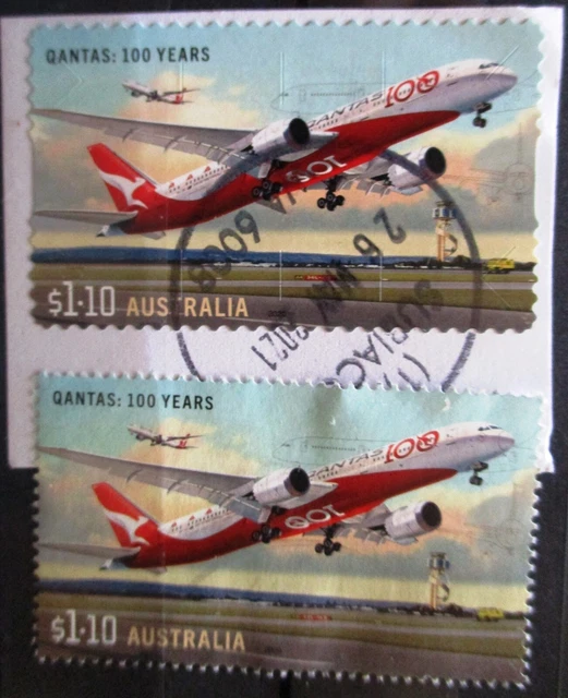 AUSTRALIA 2020 QANTAS Civil aviation 100years $1.10 sheet and PS stamp ...