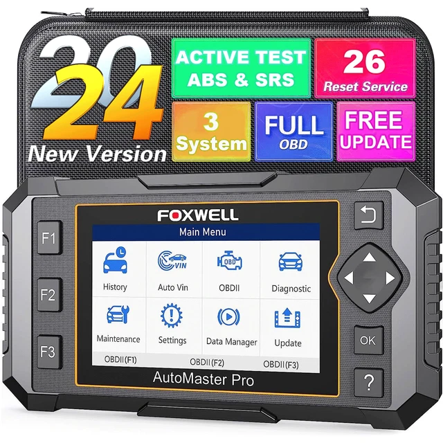 FOXWELL NT650 PRO Car OBD2 Scanner Bidirectional Diagnostic Scan Tool ...