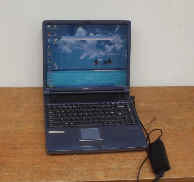 VINTAGE SONY VAIO Pentium 4 Windows XP Laptop with power supply $140.00 ...