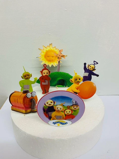 TELETUBBIES BIRTHDAY CAKE topper on sticks (unofficial) £6.99 - PicClick UK