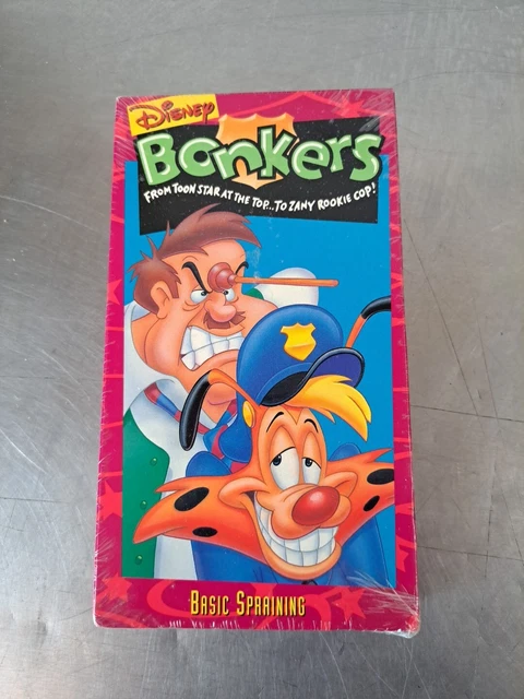 BONKERS BASIC SPRAINING-WALT Disney VHS Tape Children’s Movie - NEW ...