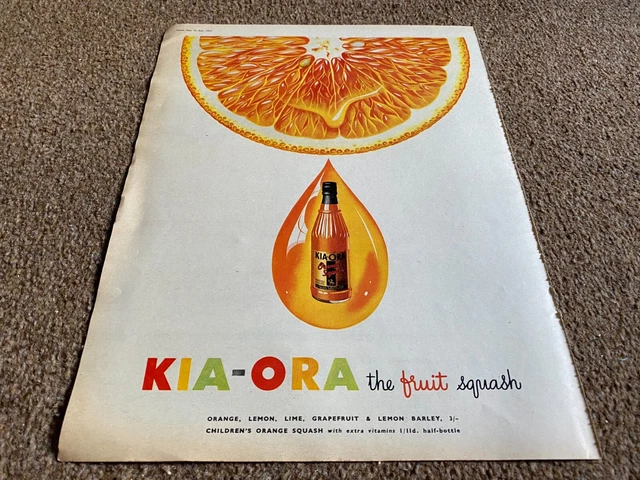 FRAMED ADVERT 14X11 Kia-Ora Fruit Squash £19.99 - PicClick UK
