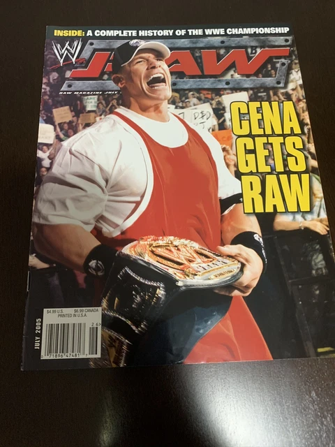WWE RAW JULY 2005 Magazine John Cena Gets Raw $30.00 - PicClick CA