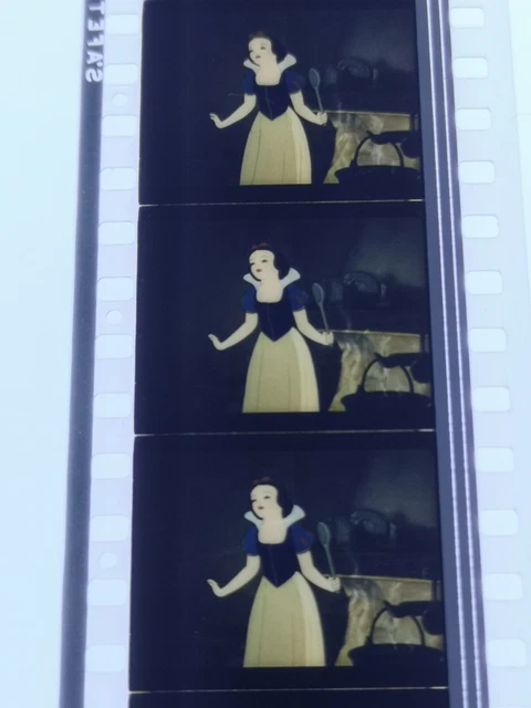 SNOW WHITE AND the Seven Dwarfs 35mm Film Cell Trailer Disney Cel ...