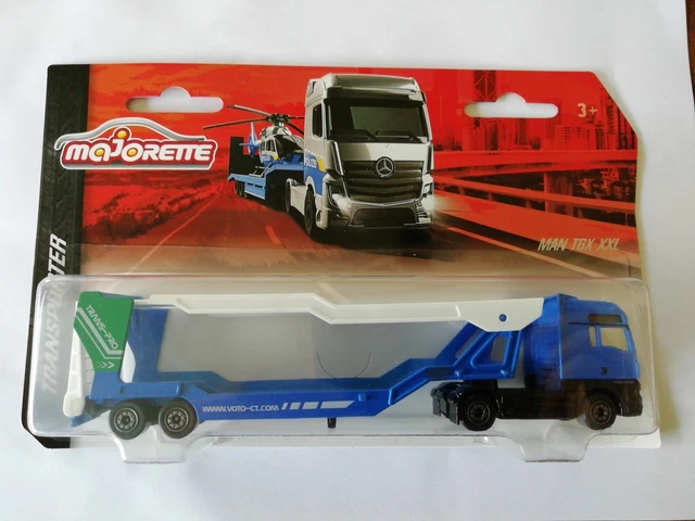 MAJORETTE TRANSPORTER MAN TGX XXL car transporter blue/white £10.99 ...