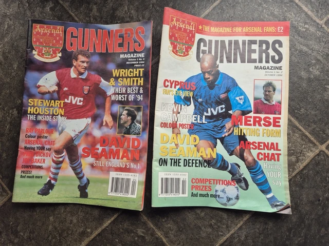 ARSENAL MAGAZINE December 1994 Volume 1 No 2 And No 4 £4.38 - PicClick UK