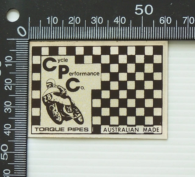 VINTAGE CYCLE PERFORMANCE Co Cpc Australia Torque Pipes Race Sponsor ...