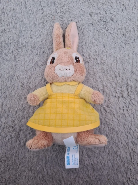CBEEBIES PETER RABBIT Cottontail Plush Soft Toy 7” Yellow Dress Vivid ...