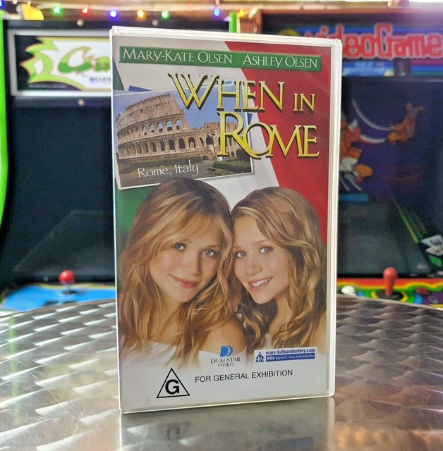 WHEN IN ROME Mary-Kate & Ashley Olsen - Olsen Twins - VHS Video Tape ...