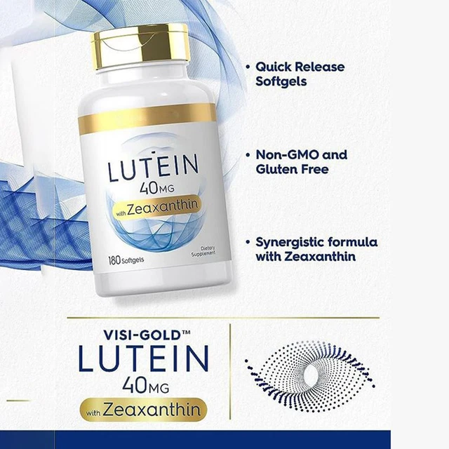 LUTEIN AND ZEAXANTHIN 40 mg | 180 Softgels | Eye Health Vitamins UK £10 ...