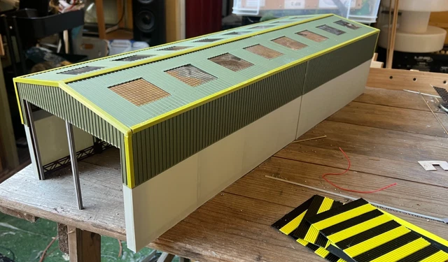 MODERN MODEL RAILWAY Diesel TMD Depot two lane 29" / 757mm O shed £180. ...