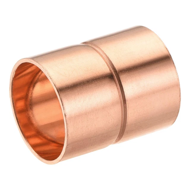 COPPER PIPE COUPLING 22mm Straight Connecting Adapter for Plumbing £4. ...