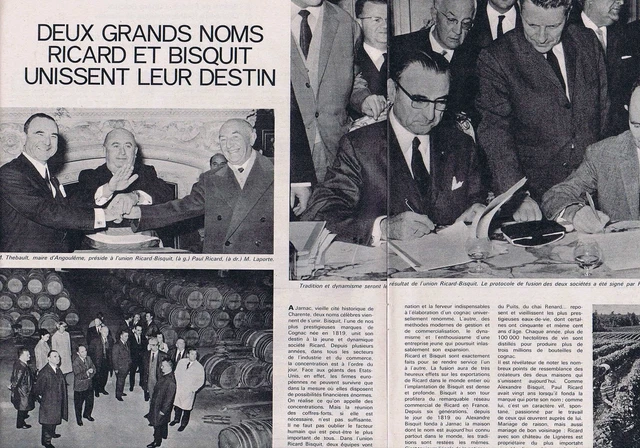 COUPURE DE PRESSE CLIPPING 1967 UNION RICARD-BISQUIT (2 pages) EUR 5,00 ...