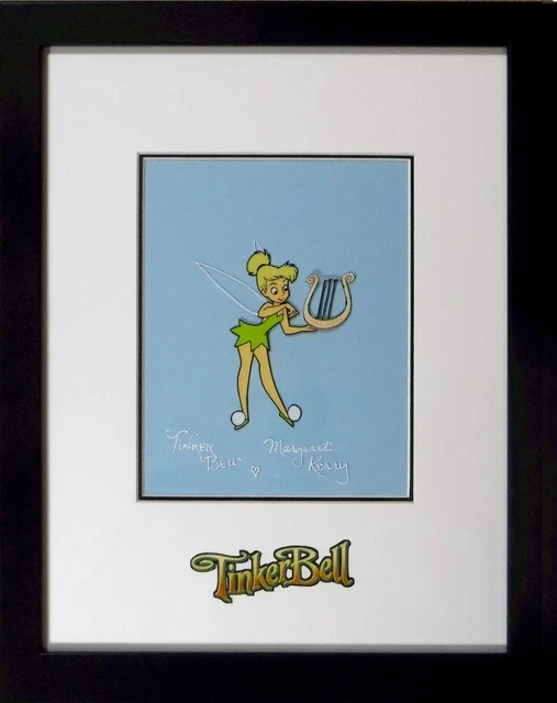 ⭕DISNEY TINKER BELL cel 1950s original Production cel ART CORNER SIGNED ...