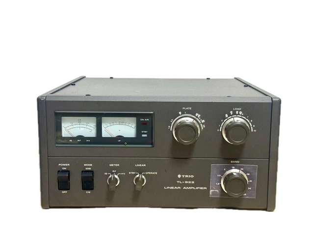 AMPLIFICATEUR LINÉAIRE KENWOOD TRIO TL-922 HAM Radio HF 1kw avec manuel ...