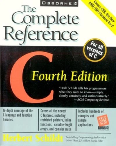 HERBERT SCHILDT C: The Complete Reference (Poche) EUR 66,12 - PicClick FR