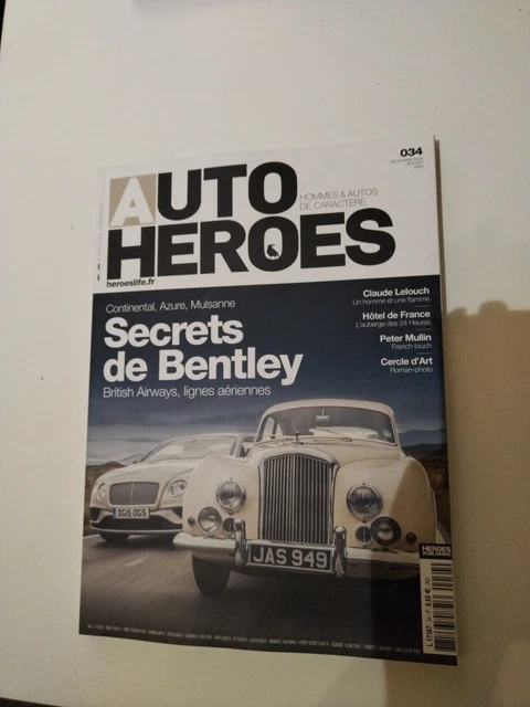 AUTO HEROES MAGAZINE Issue 34 Continental, Azure, Mulsanne Secrets De Bentley EUR 12,00 ...