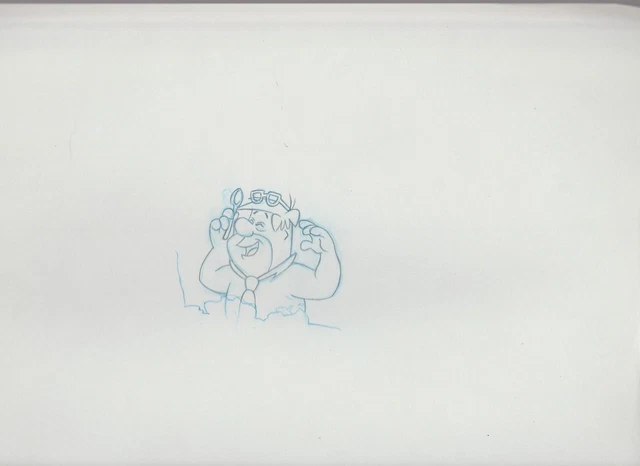 FLINTSTONES CEREAL COMMERCIAL Animation Prod. Pencil Drawing Fred F38 ...