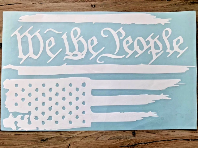 WE THE PEOPLE Large Flag Freedom Decal $11.99 - PicClick
