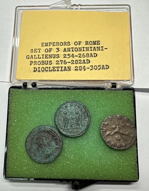 LOT O 3 Rare genuine Ancient Roman coins Antoninianus Aurelian Probus ...