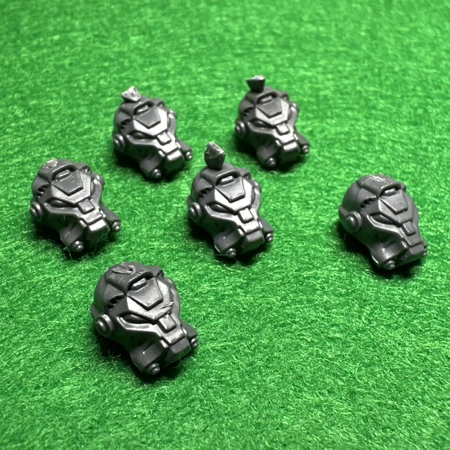 WARHAMMER 40K SPACE Marines Terminator Head Bit Part 6x Helmet Games ...