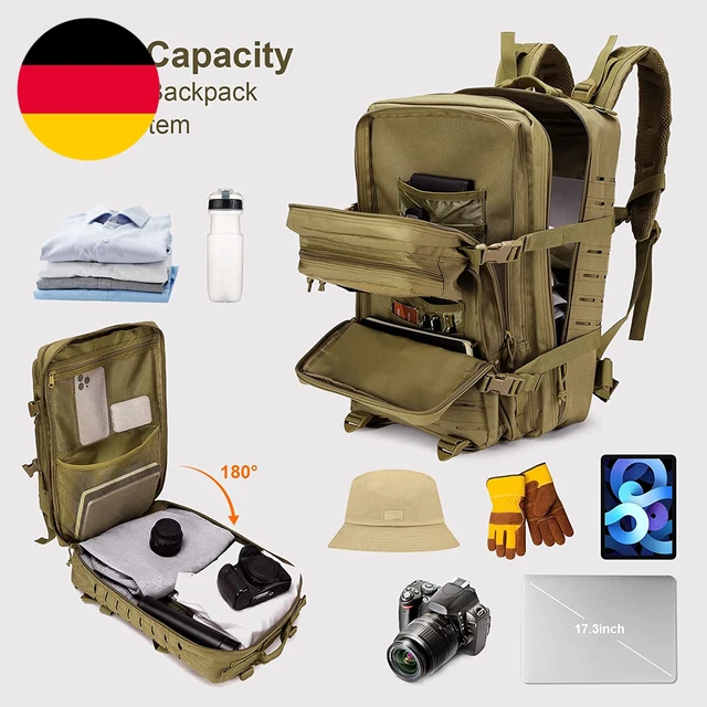 SPAHER WANDERRUCKSÄCKE 50L Armee Rucksack Survival Rucksack ...