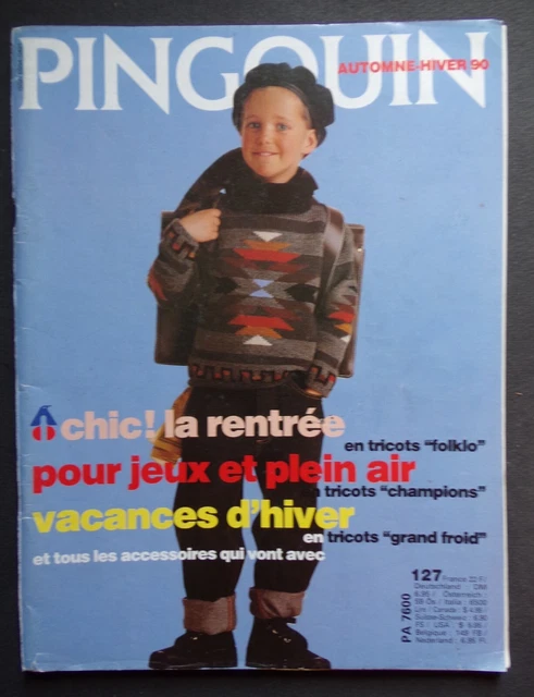 § CATALOGUE ANCIEN laine tricot PINGOUIN n° 127 enfants automne hiver ...