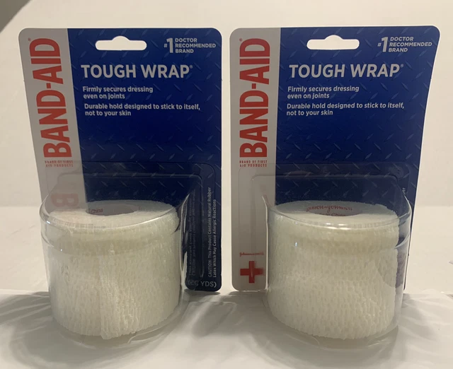 LOT OF 2 Packages Of BAND-AID First Aid Secure-Flex Wrap, 2” X 90 ...