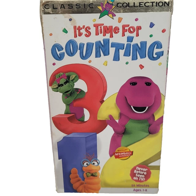 BARNEY IT’S TIME For Counting Classic Collection VHS Video Tape Sing ...