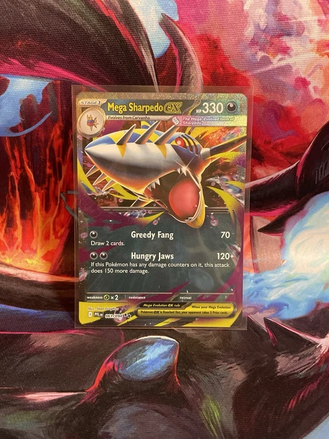 POKEMON TCG MEGA Sharpedo EX 061/094 NM Phantasmal Flames Double Rare ...